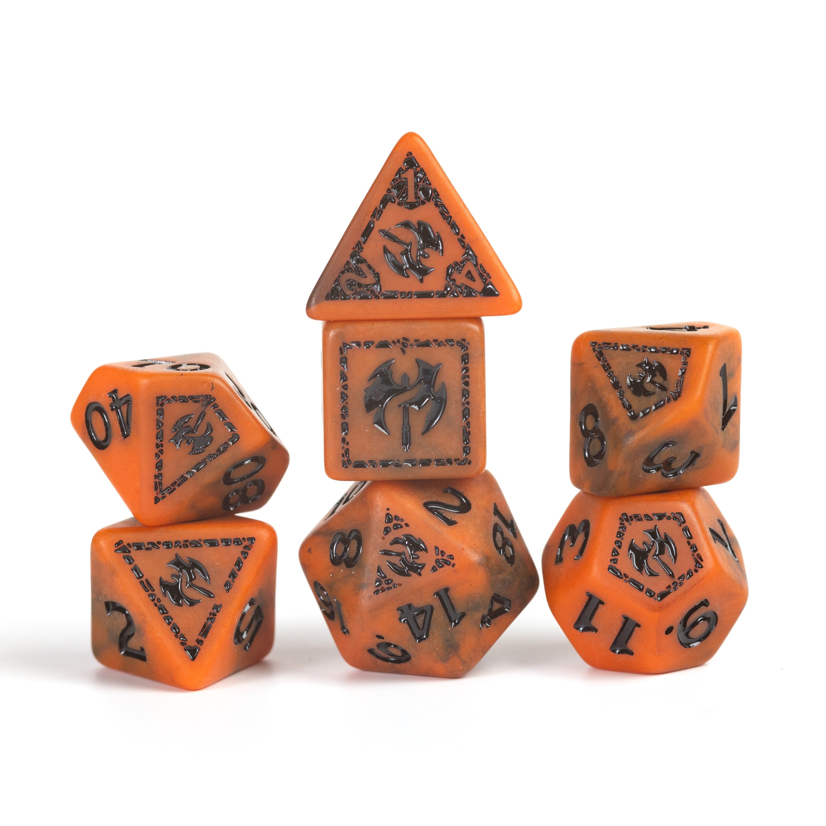 Dungeons & Dragons: Adventure Dice - Barbarian Orange – Bona Fide Comics